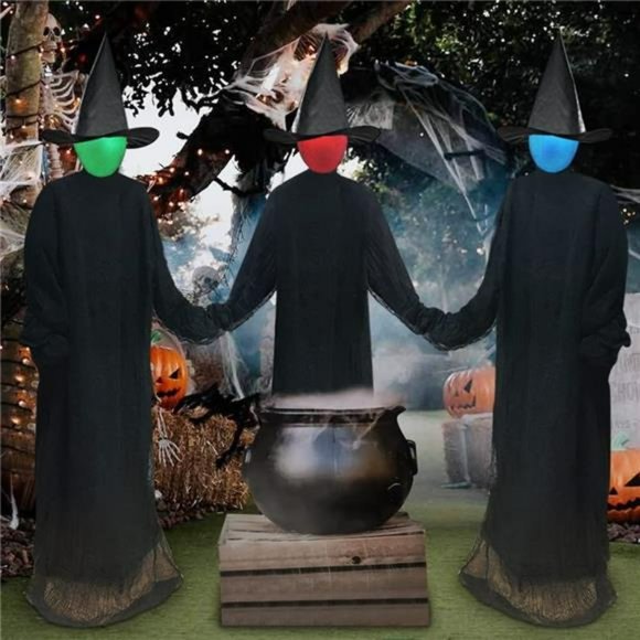 Holiday | Halloween Decor Large Light Up Holding Hands Soundactivated ...